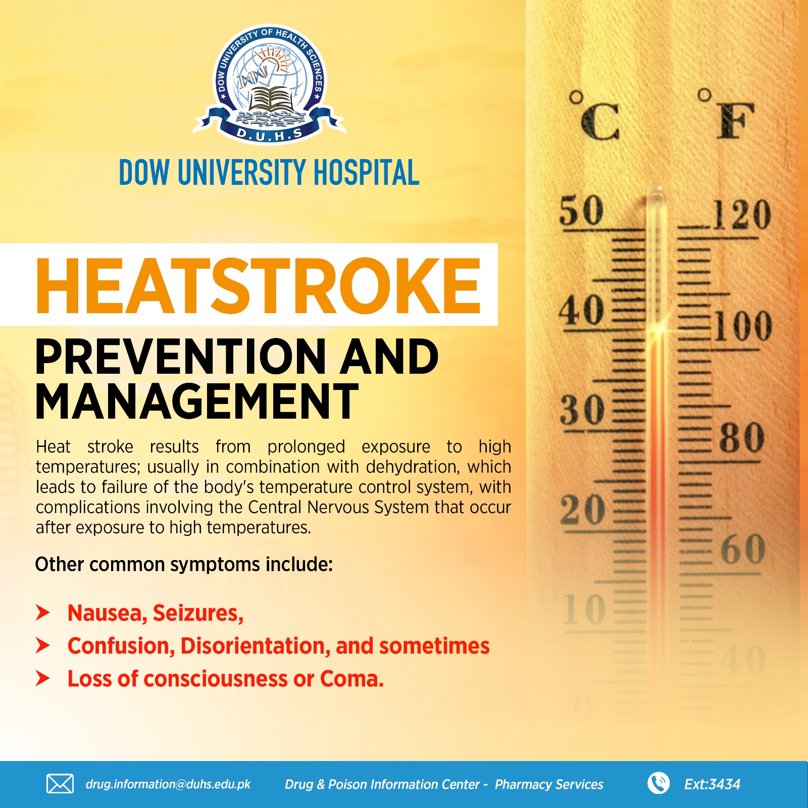 Heatstroke Prevention and Management - Dow University Hospital - Dow ...